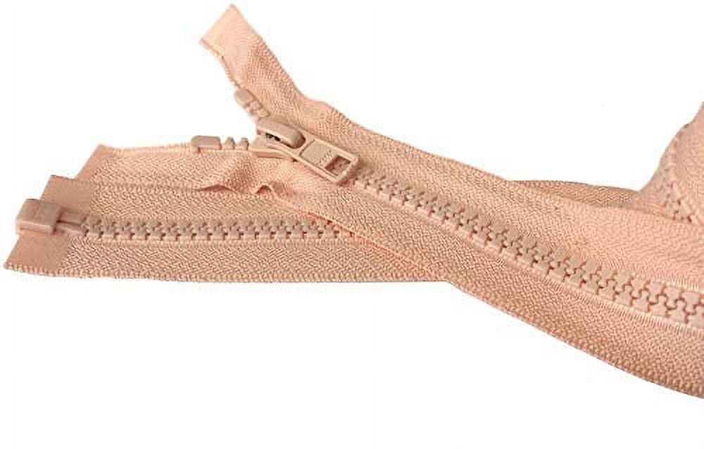 YKK #5 Molded Vislon Peach Medium Weight Jacket Separating Zipper ...