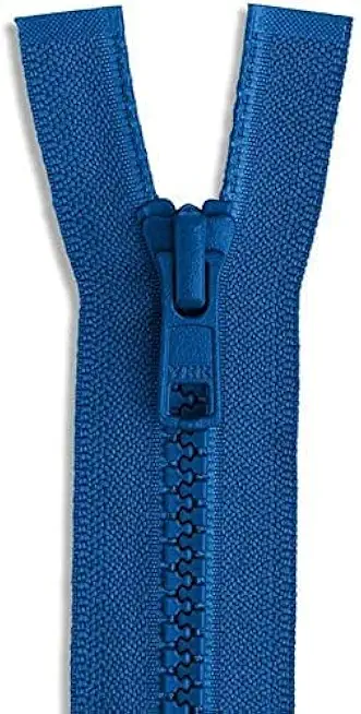 YKK #5 Molded Vislon Royal Blue Medium Weight Jacket Separating Zipper ...