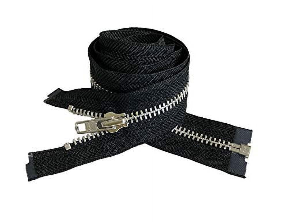 YKK #7 14 Inch to 36 Inch Aluminum Separating Jacket Zipper Heavy Duty ...