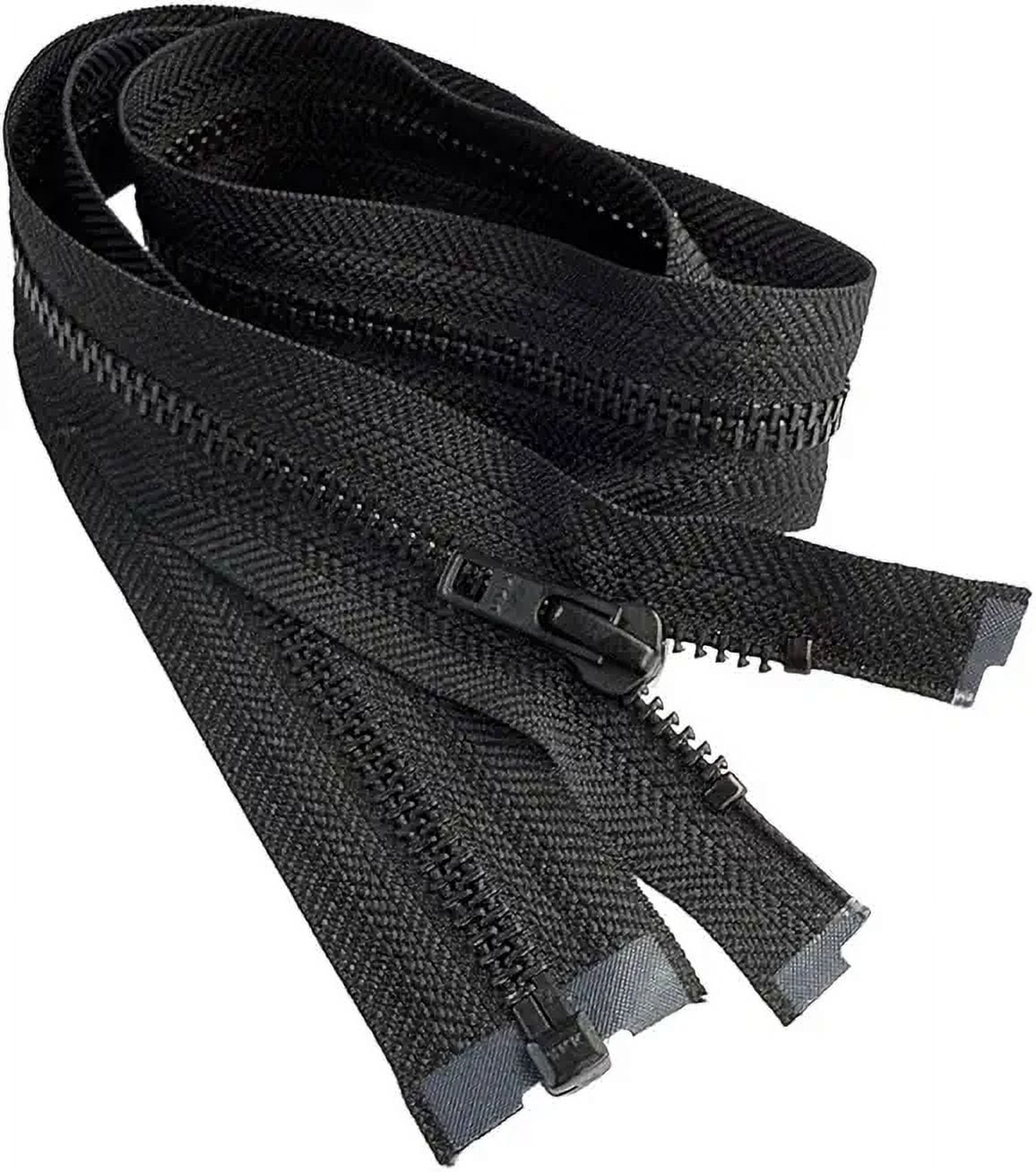 YKK #7 Black Oxide Nickel Heavy Duty Metal Jacket Zipper Separating ...