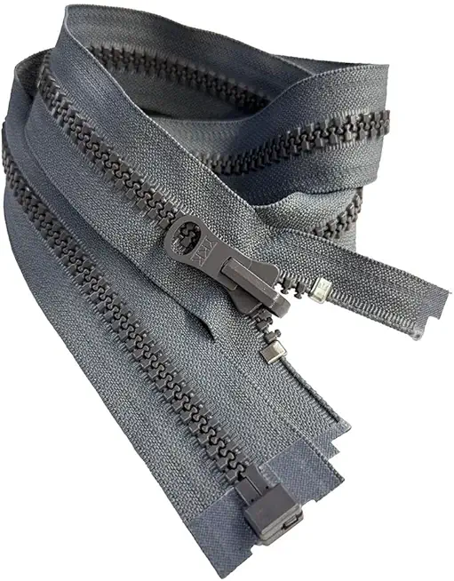 YKK #8 Molded Plastic Reversible Slider Inside/Outside Heavy Weight Sport Jacket Zipper ...