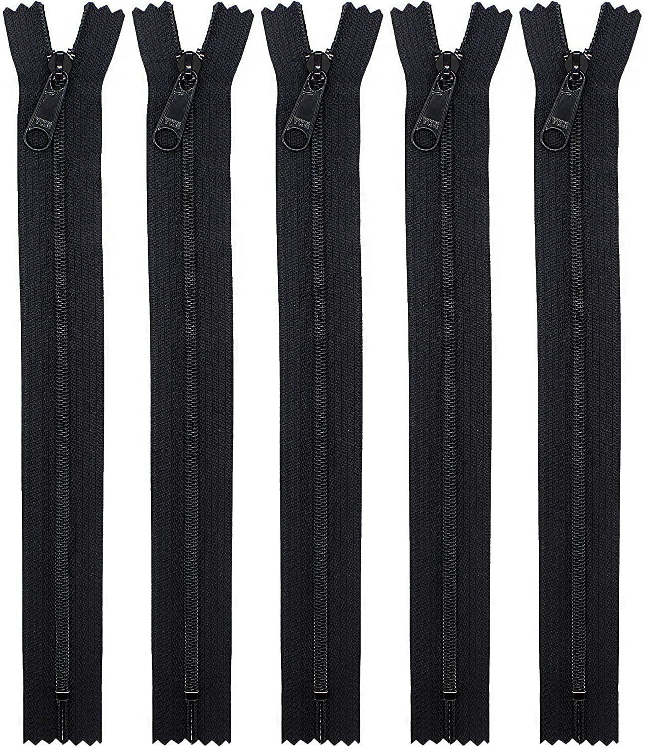 YKK® Black #4.5 Handbag – Extra-Long Pull Zipper (5 Zippers Per Pack ...