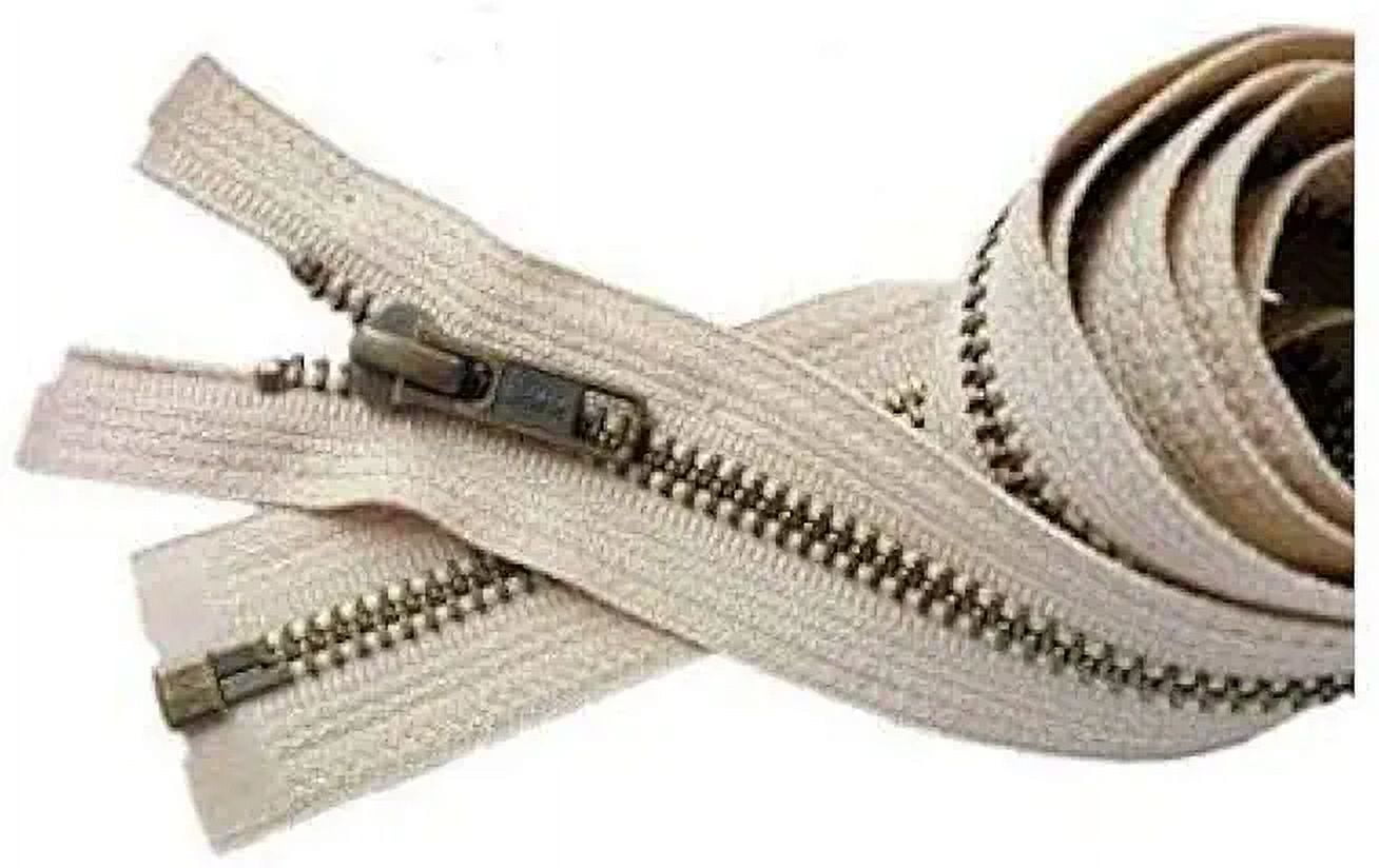 YKK®- Jacket Zippers YKK® #5 Antique Brass- Metal Teeth Separating for Crafter's Special Color ...