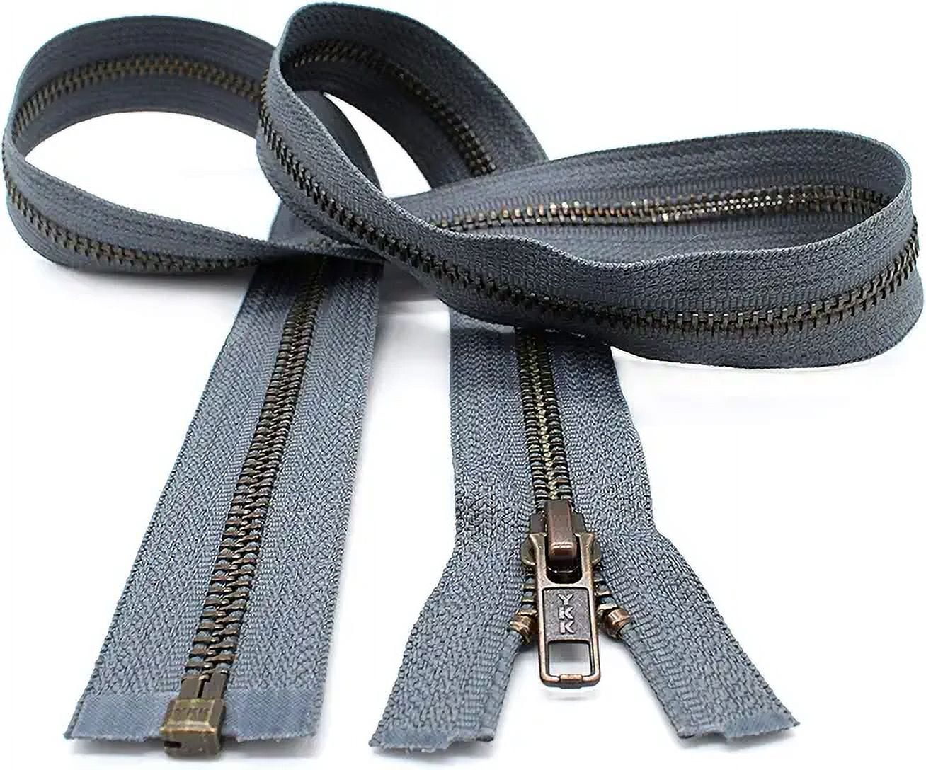 YKK®- Jacket Zippers YKK® #5 Antique Brass- Metal Teeth Separating for Crafter's Special Color ...