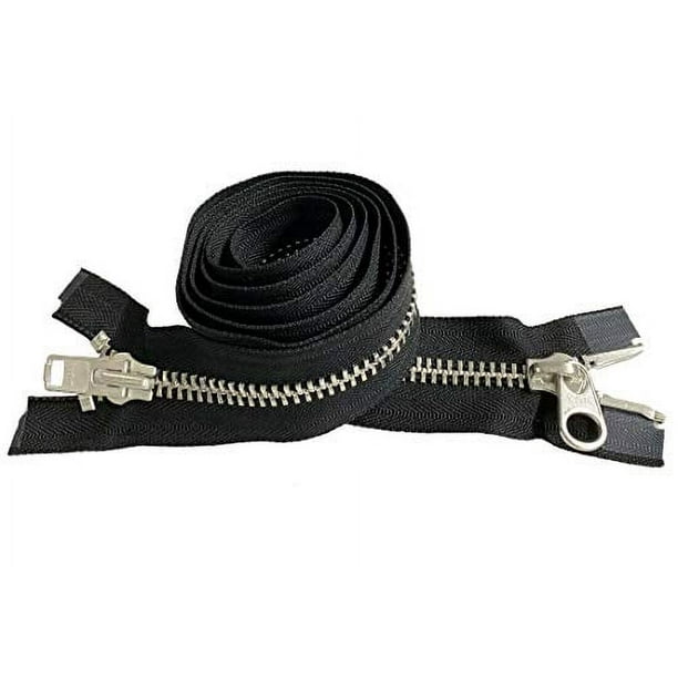 YKK Parka Two-Way Separating Zipper #10 Aluminum Metal Dual Heavy Duty ...