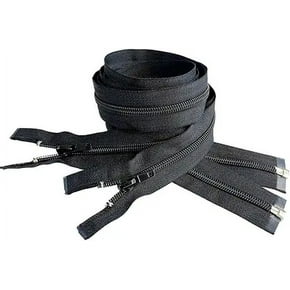 Heavy Duty Zippers for Jackets and Coats in Black and Metal Finishes