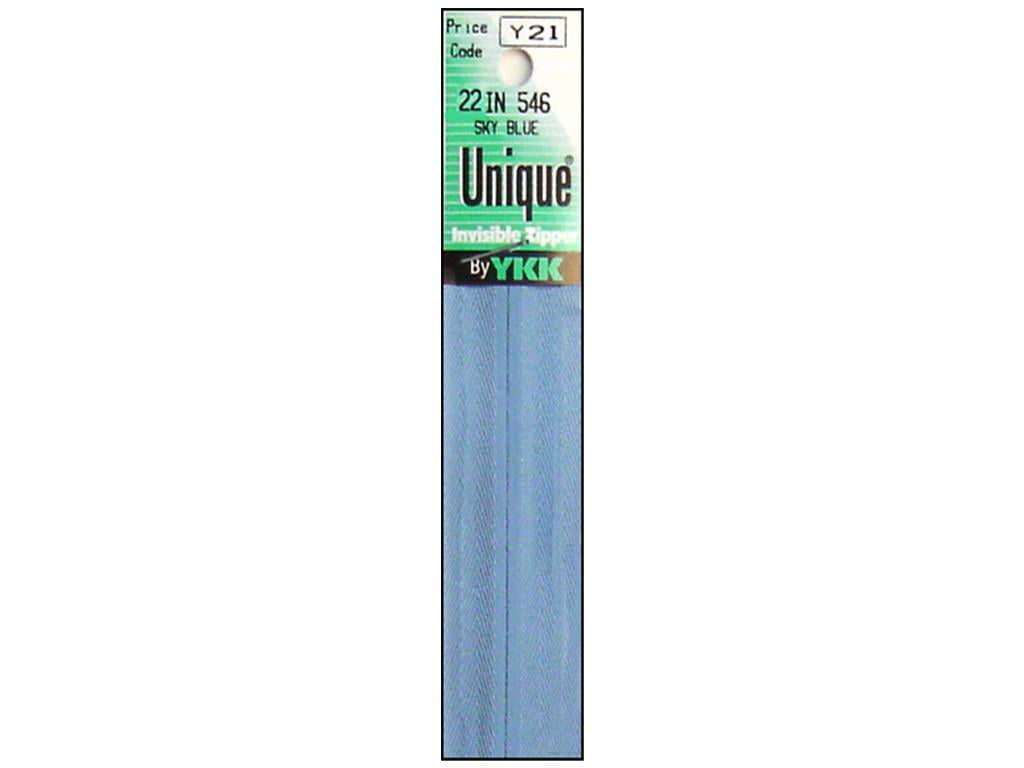 YKK Unique Invisible Zipper 22" Sky Blue - Walmart.com