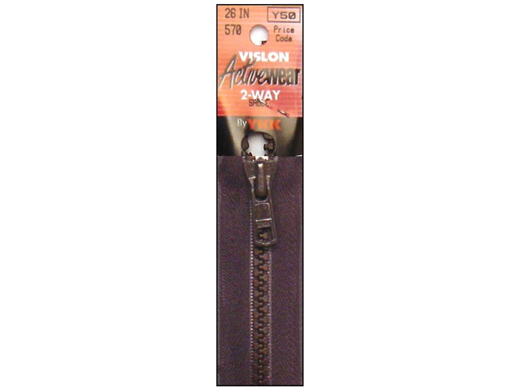 YKK Vislon 2 Way Separating Zipper 26" Sable - Walmart.com