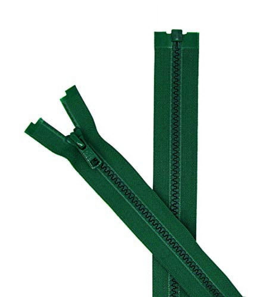 YKK Vislon Zipper, 5 Molded Plastic Separating Bottom 14" to 36" Inches ...