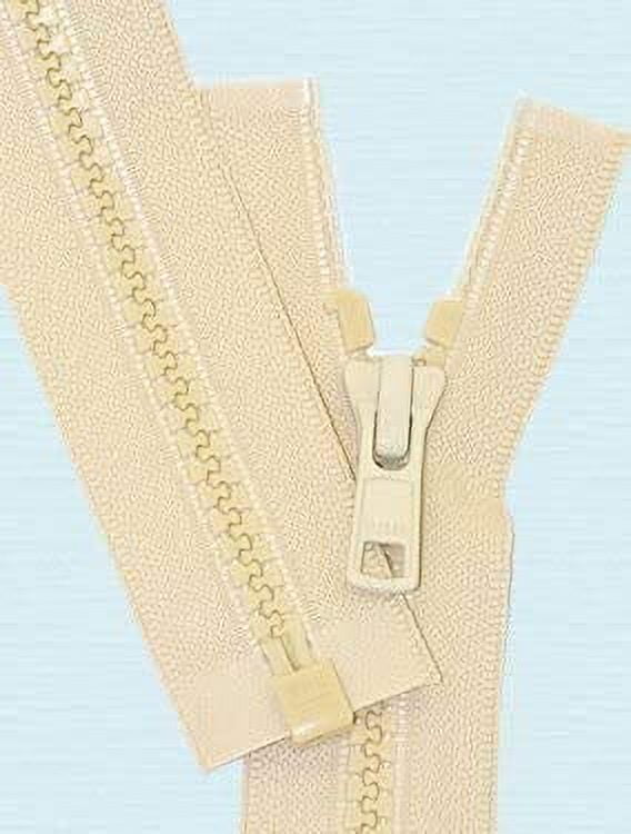 YKK Vislon Zipper, Number #5 Molded Plastic Separating Bottom 14" to 36 ...