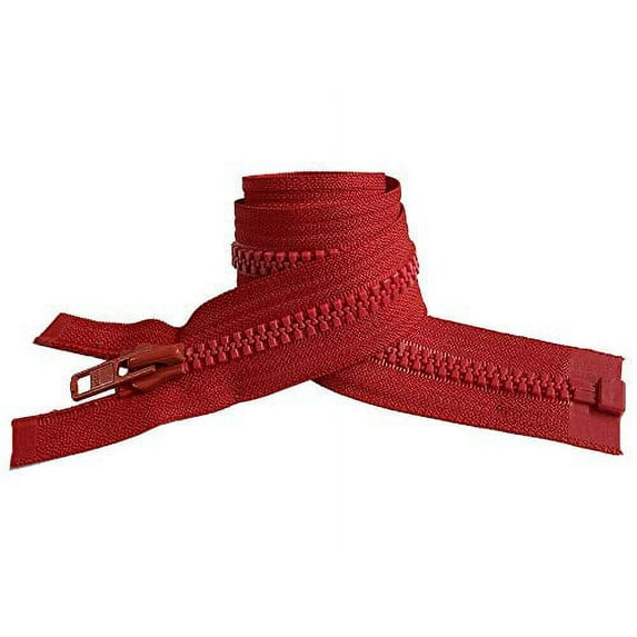 YKK Vislon Zippers Number #5 Molded Plastic Separating Bottom 14" to 36 ...