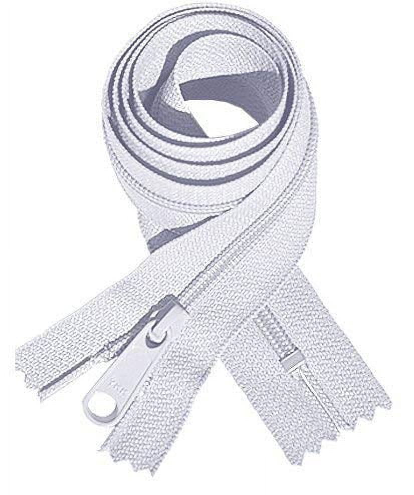 YKK White #4.5 Handbag - Extra-Long Pull Zipper (5 Zippers Per Pack ...
