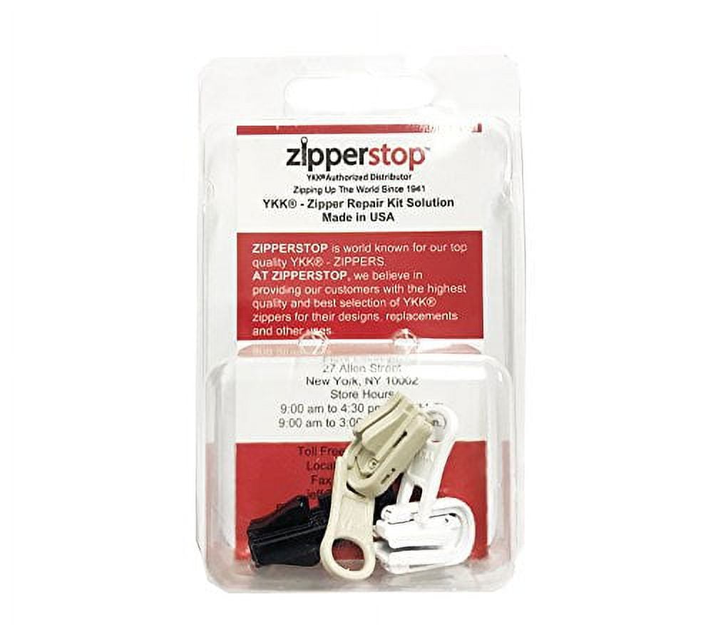 YKK Zipper Repair Kit Solution, 5 Molded Reversible Fancy Pulls Vislon ...