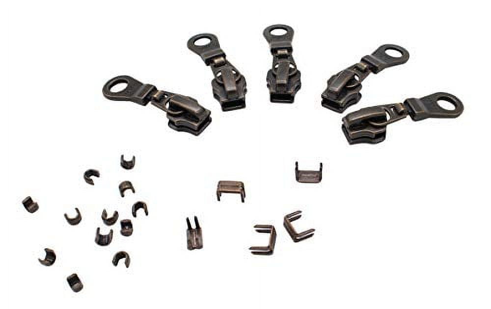 YKK Zipper Repair Kit Solution # 5 Zipper Sliders with Donut Pulls ...