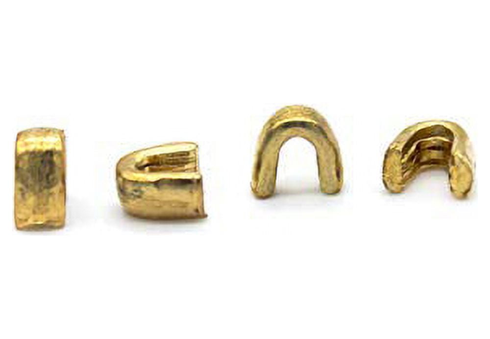 YKK Zipper Top Stop #5 Brass 30/pk - Walmart.com