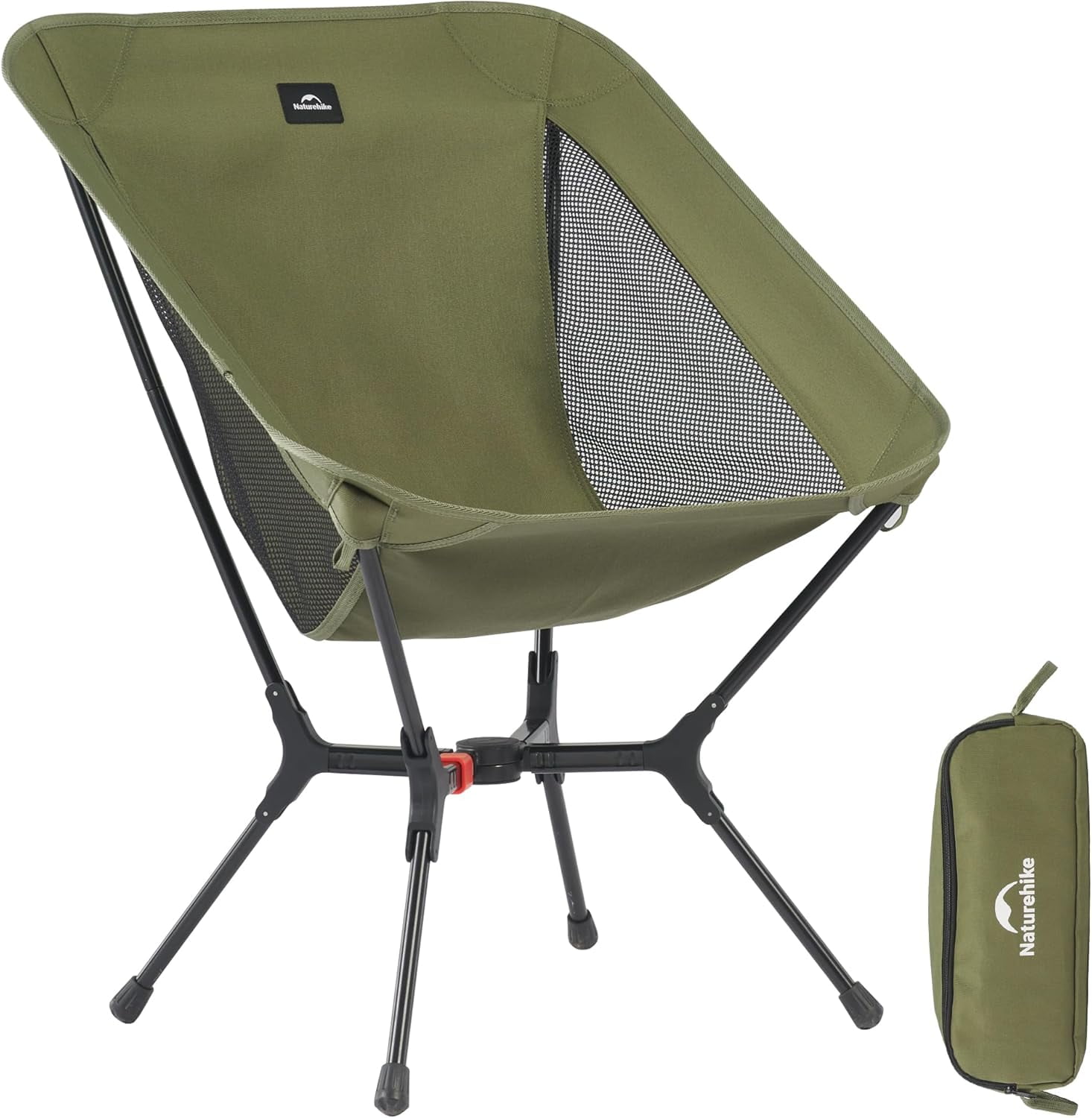 YL01 Snap Camping Chair, 1 Second Setup Frame, 441lb Capacity, Portable ...