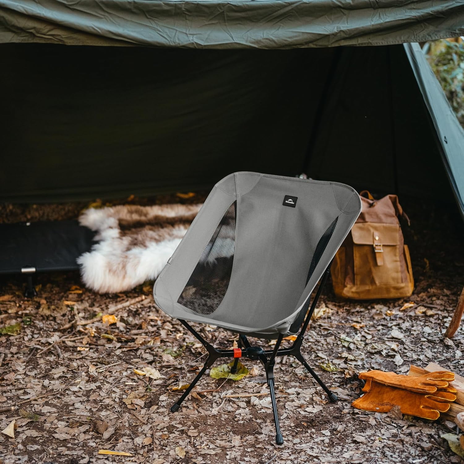 YL01 Snap Camping Chair, Portable Backpacking Chair with Storage Bag ...