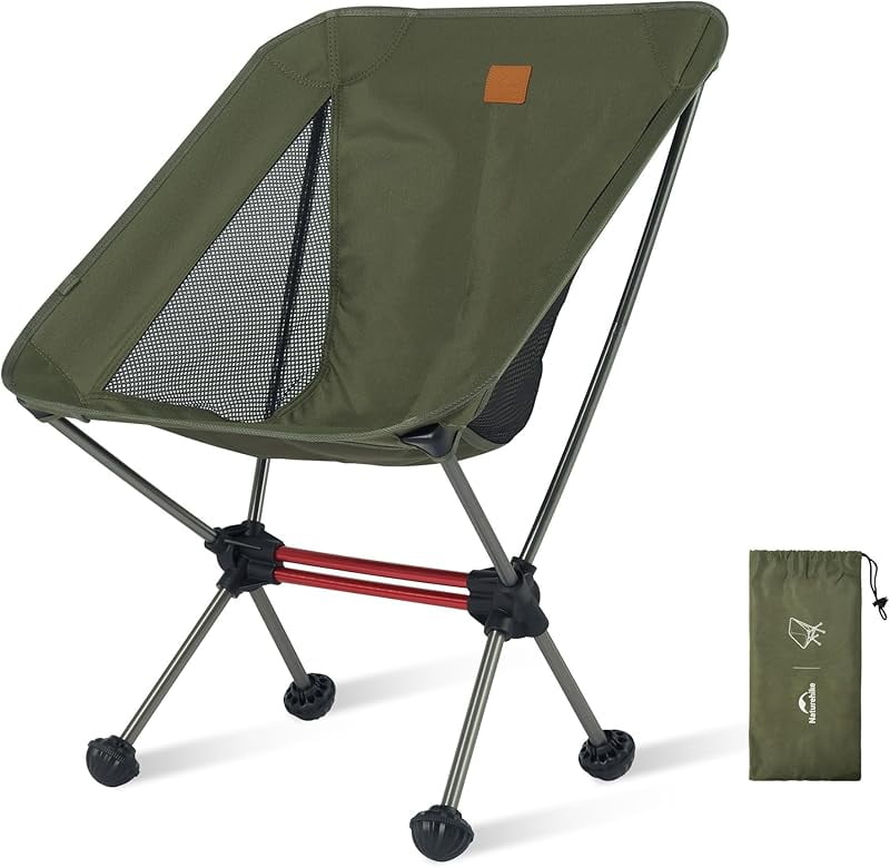 YL08 Ultralight Camping Chair, 2.12 LBS Portable Backpacking Chair with ...