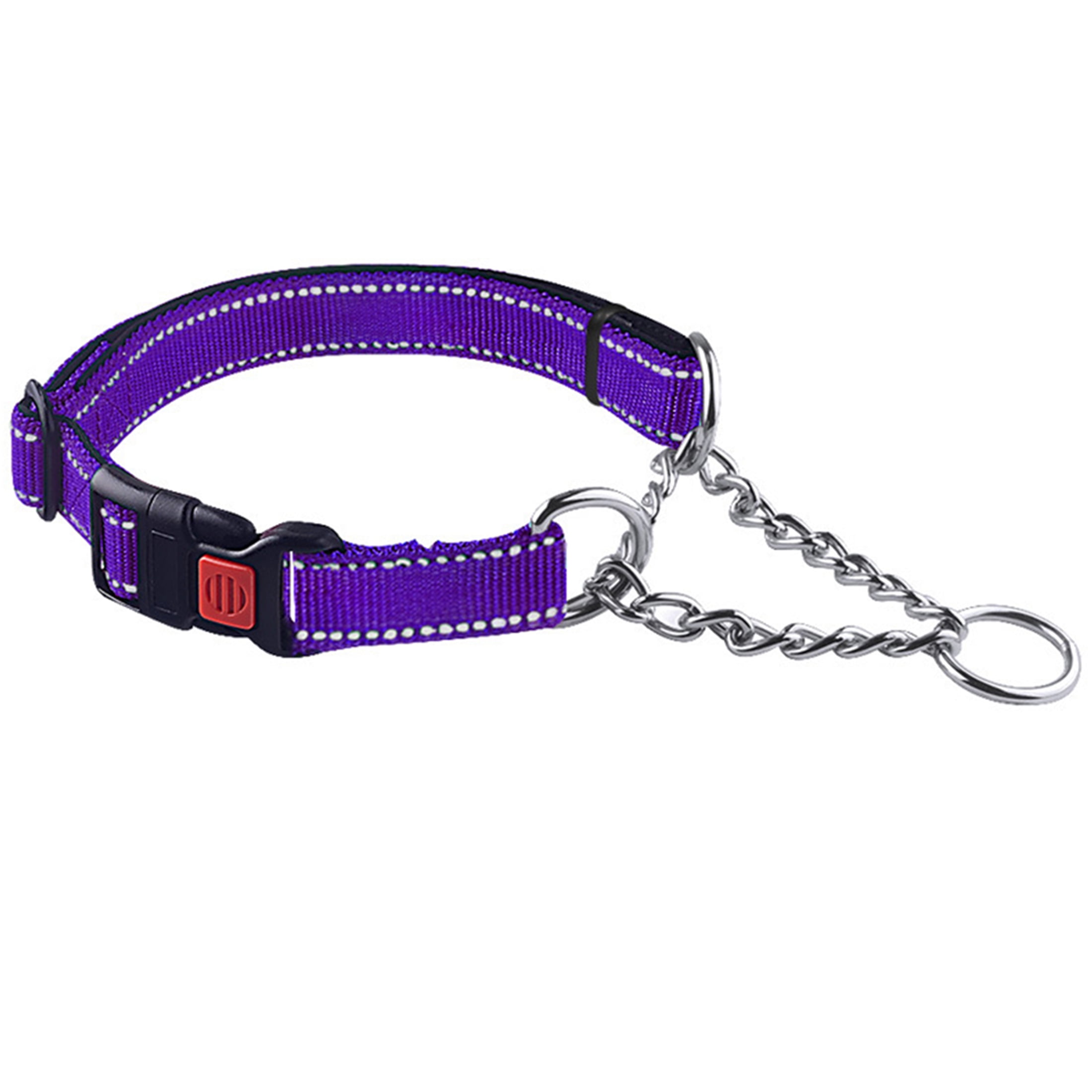 YLHHOME Adjustable Tactical Dog Collar Durable Military Pet Dog Chain ...