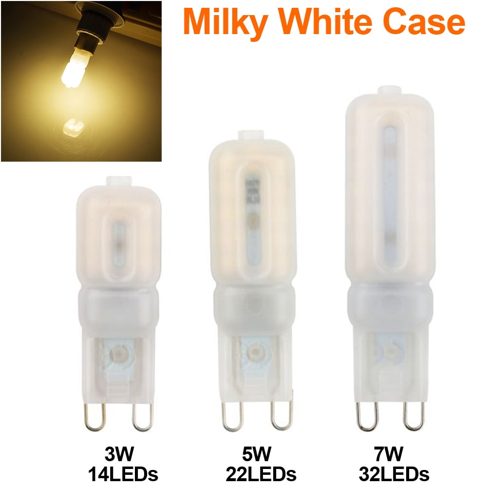 YLHHOME G9 LED Bulb Light 3W 5W 7W Dimmable Replacement Bulbs Warm White, 10 Pack - Walmart.com