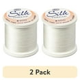 (2 pack) YLI 20210-WHT 100wt T-12 Silk Thread, 200m, White - Walmart.com