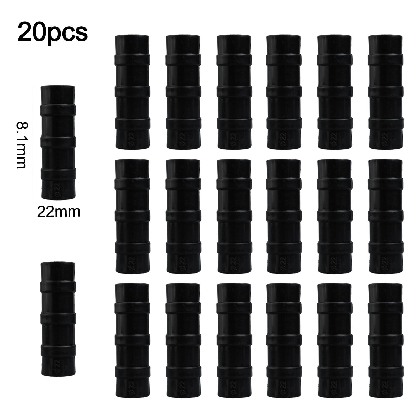 YLLSF 20x Pipe Clamps Plant Stakes Greenhouse Film Row Cover Netting ...