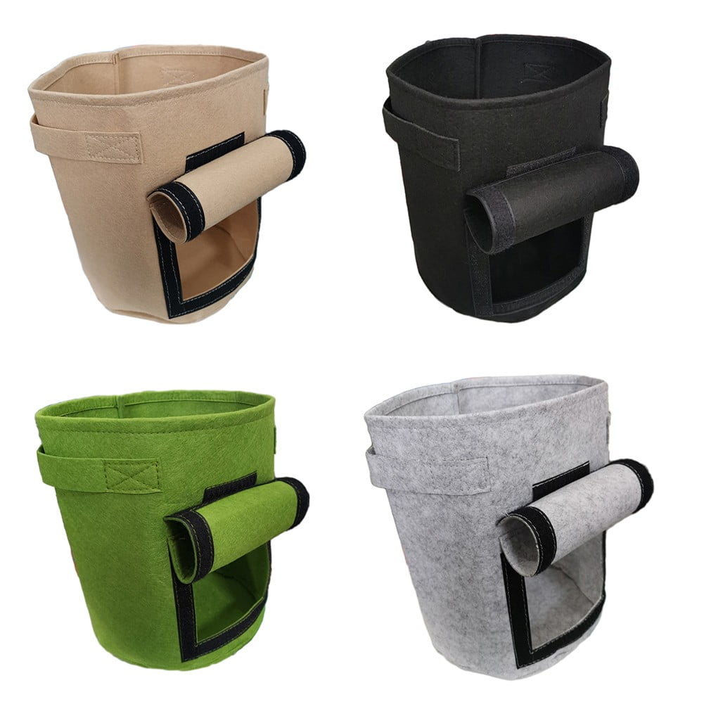 YLLSF 4 Pack Potato Grow Bags with Flap, Plant Grow Bags Heavy Duty ...