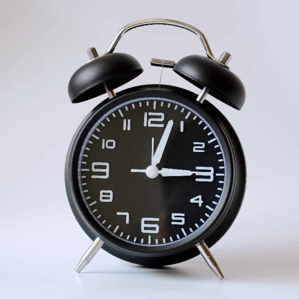 YLLSF Alarm Clock Vintage Silent Non-Ticking Extra Loud Rechargeable ...
