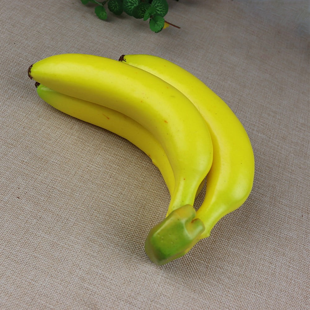 YLLSF Artificial Banana Fake Fruit Plastic Model Decorative Home Fruit ...