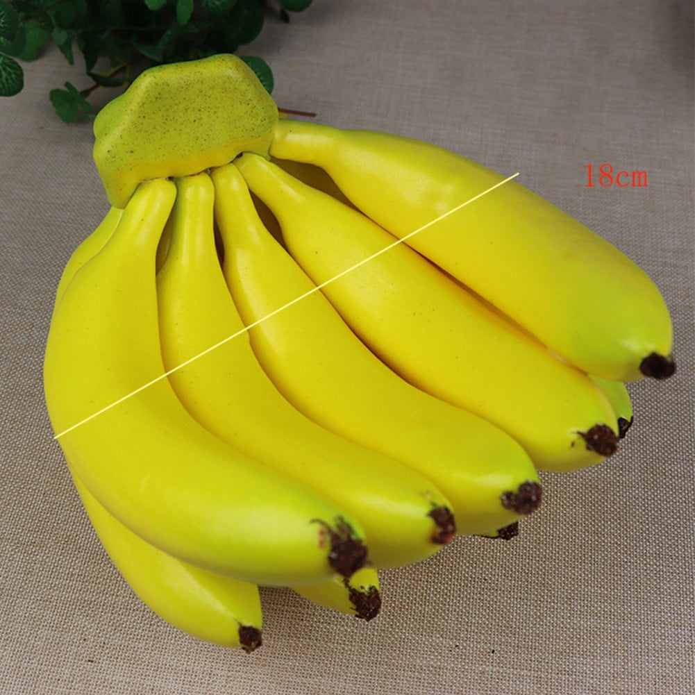 YLLSF Artificial Banana Fake Fruit Plastic Model Decorative Home Fruit ...