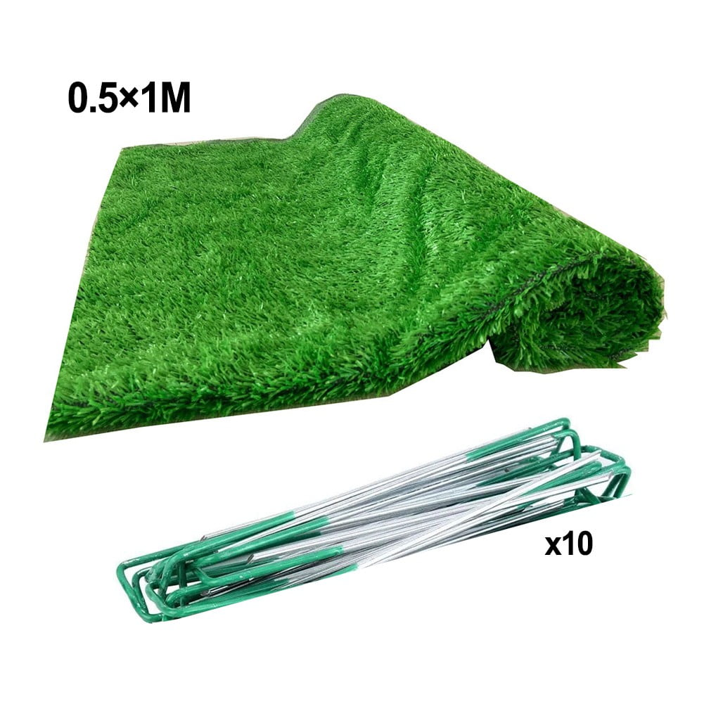 YLLSF Artificial Grass Carpet Green Fake Synthetic Garden Landscape ...