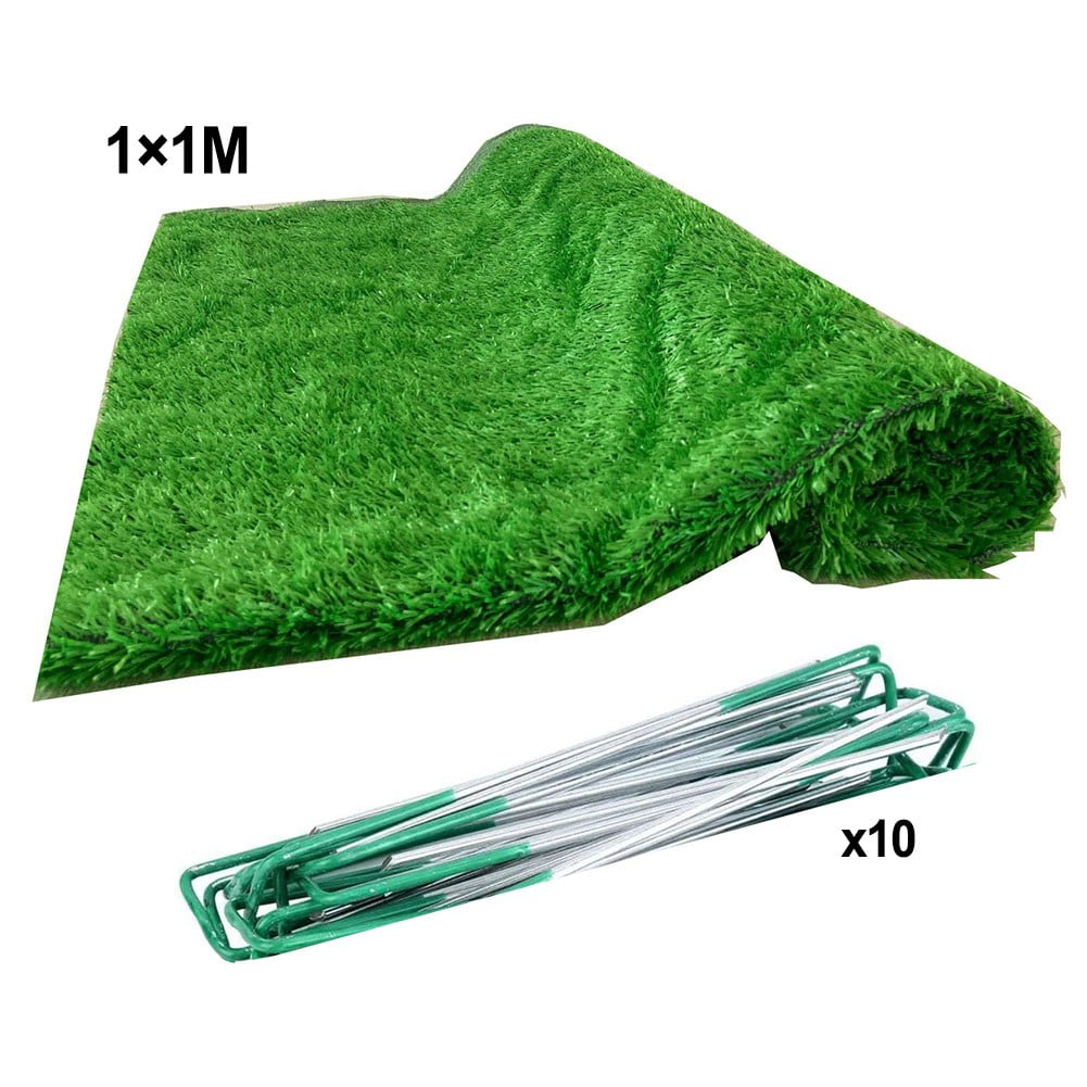 YLLSF Artificial Grass Carpet Green Fake Synthetic Garden Landscape ...