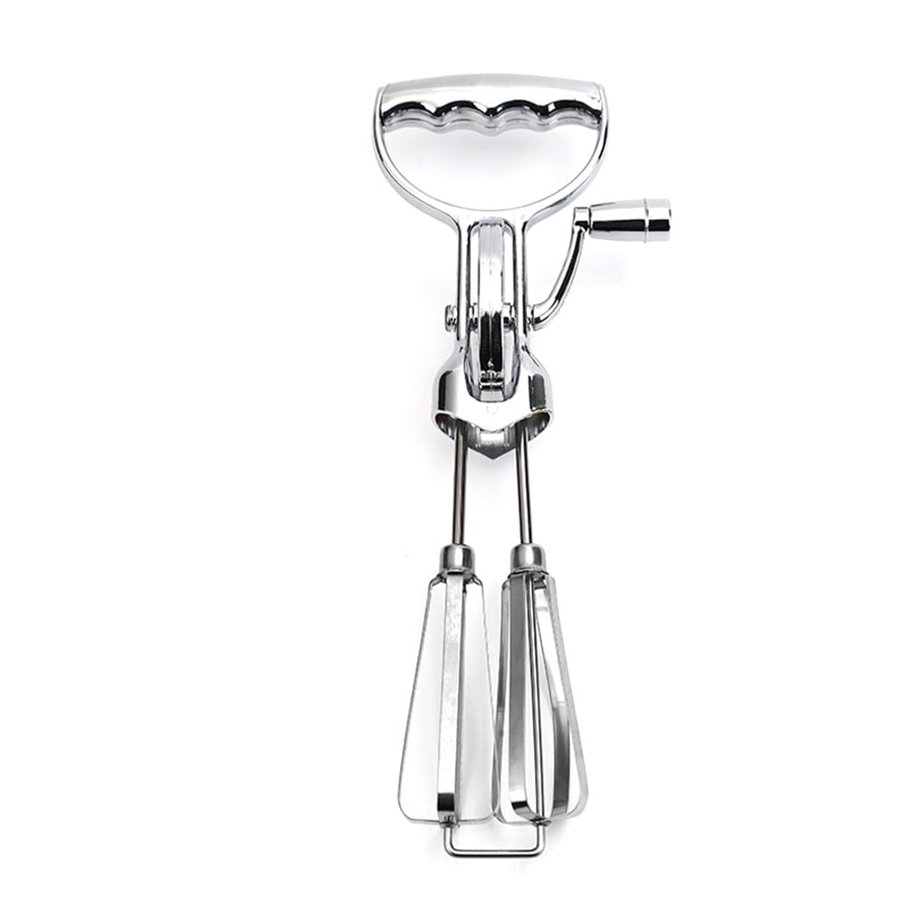 YLLSF Hand Crank ,Double Head Stainless Steel Rotary Whip Whisk with ...