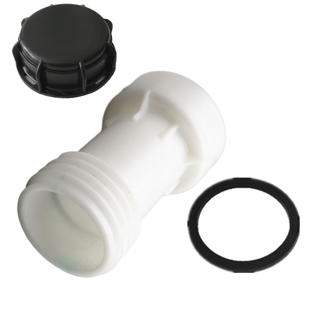 YLLSF IBC Water Tank Outlet Extension Pipe Tube Dust Cover Rain Valve ...