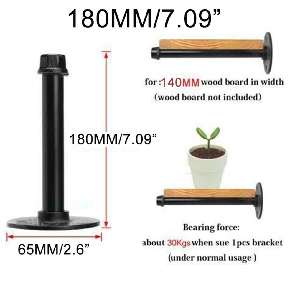 YLLSF Wall Storage Shelf Holder Brackets With Screw Book Shelving ...