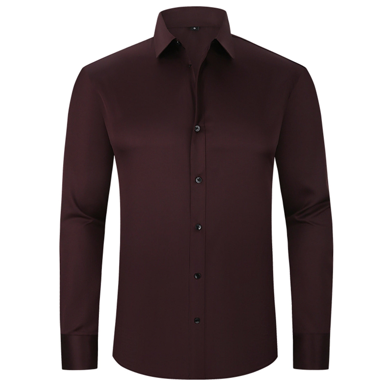 YLSDL Men's Up to 65% off Button Down Dress Shirt Long Sleeve Solid ...