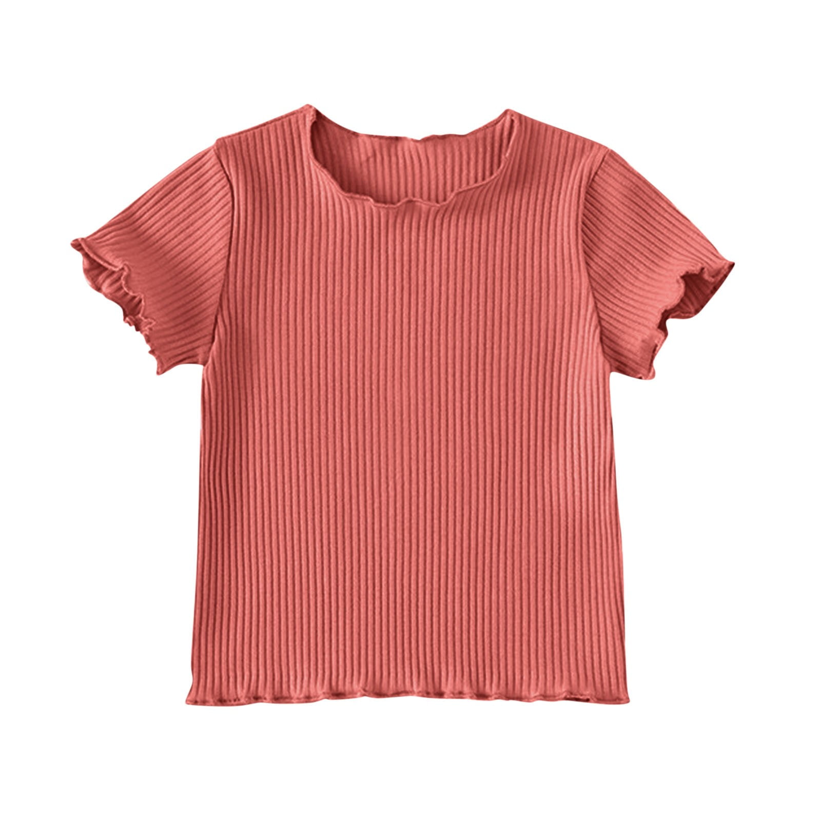 Baby Days YLSDY Kids Toddler Girls Short Sleeve Ruffle Tshirt, Blank ...