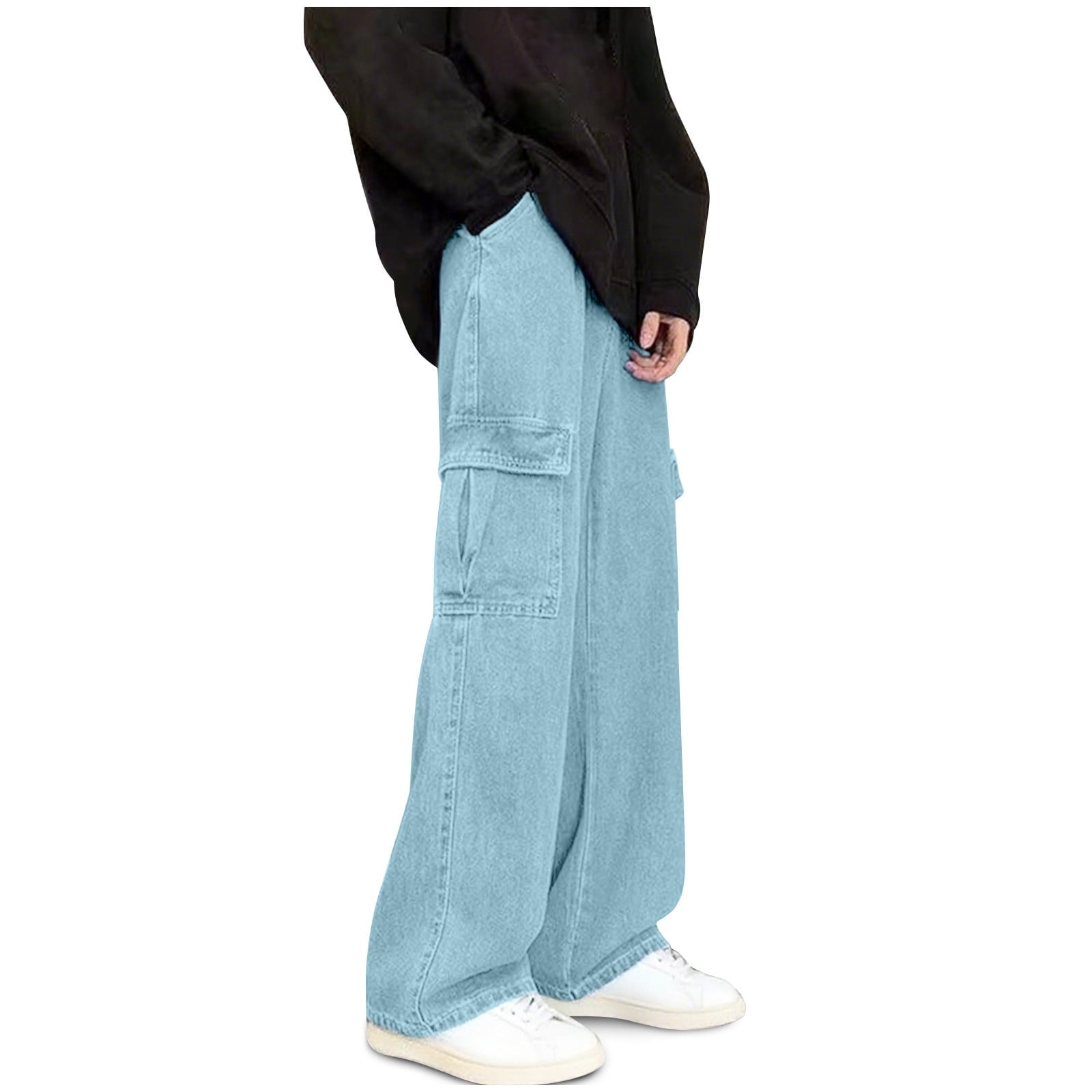 YLSDY Men's Cotton Cargo Pants Outdoor Tactical Trousers Men's Linen ...