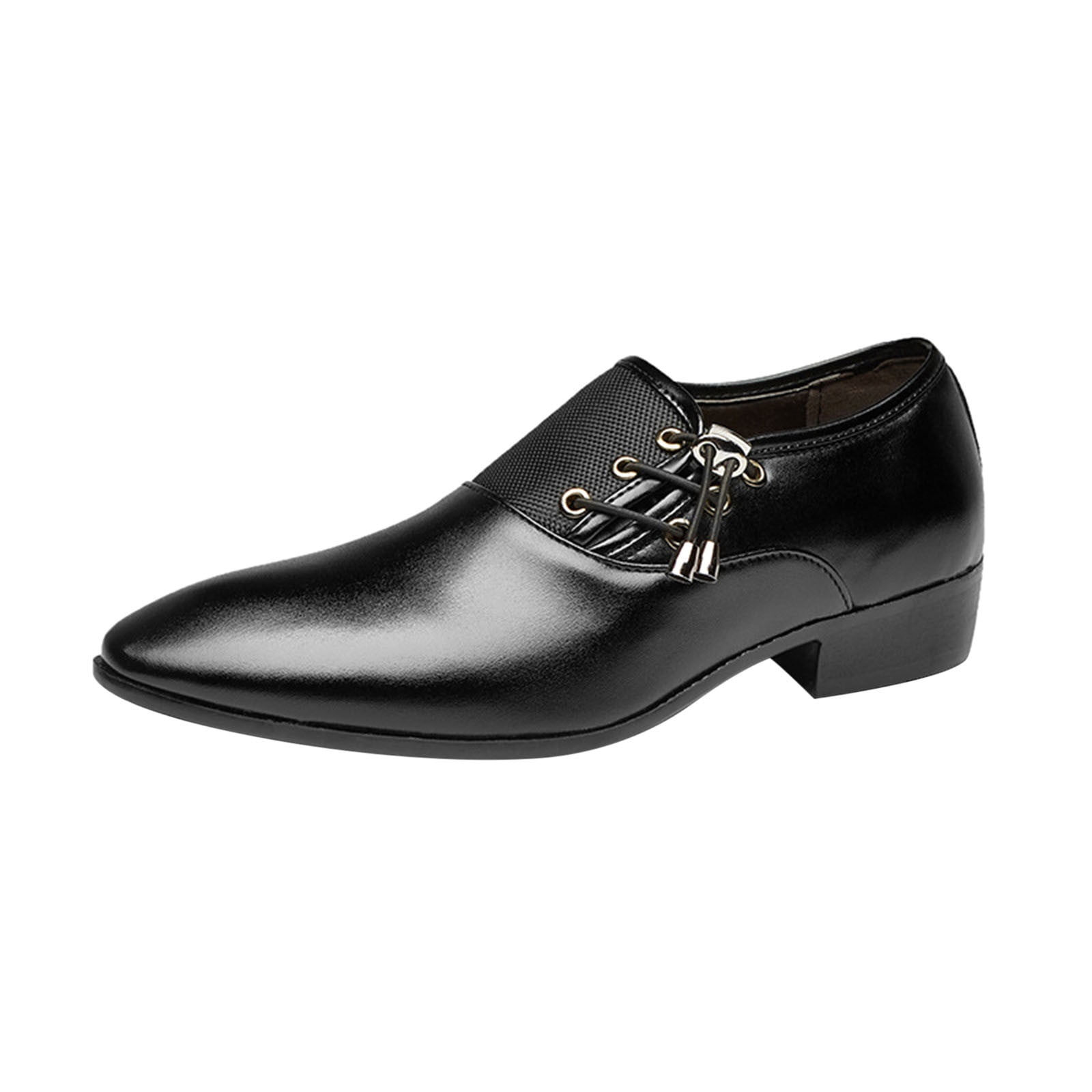 YLSDY Men's Formal Shoes Pointed Toe Dress Shoes Classic Faux Leather ...
