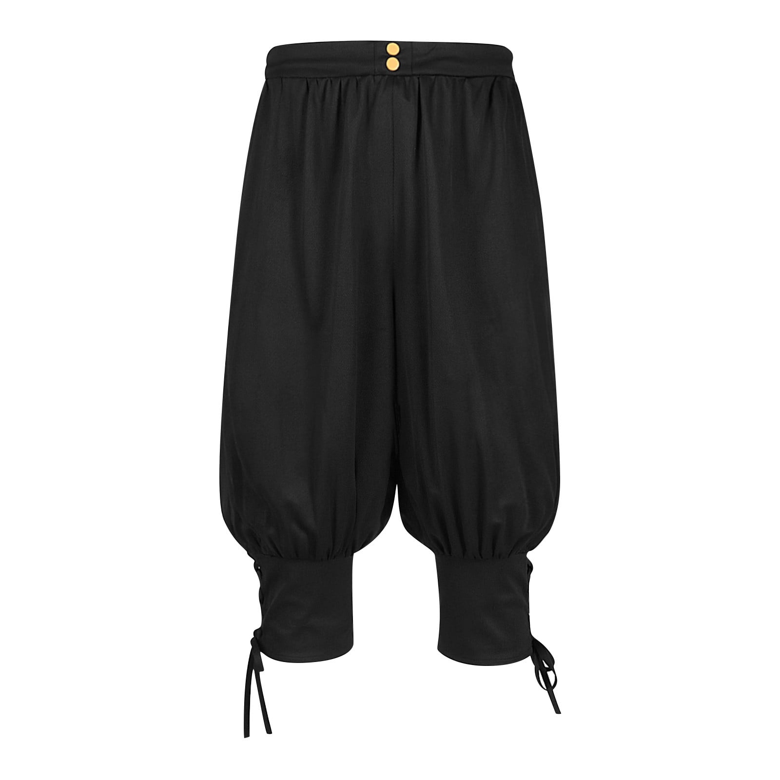 YLSDY Men's Medieval Trousers Vintage Retro Drawstring Trim Pirate ...