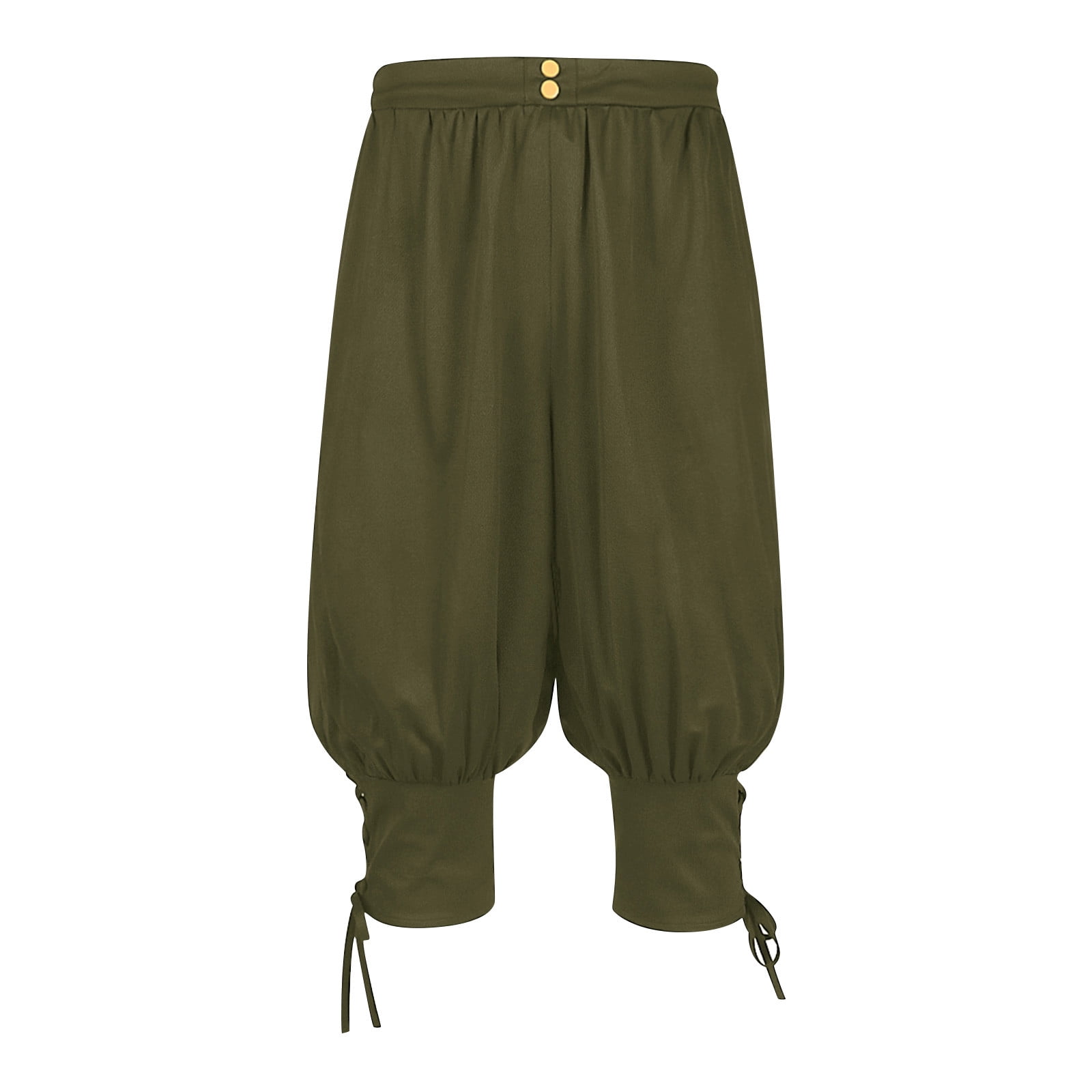 YLSDY Men's Pirate Viking Bloomers Pants Loose Fit Knickers Trousers ...