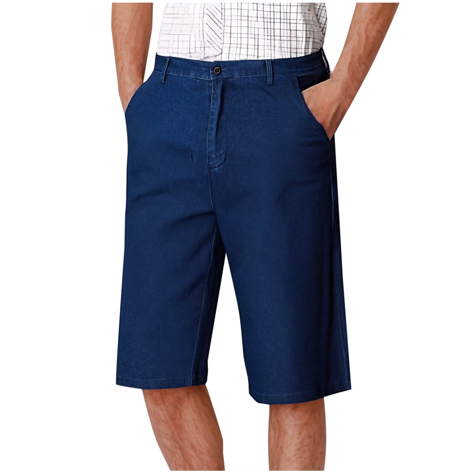 YLSDY Men's Stretch Waist Pull On Shorts Free of Buttons & Snaps in ...