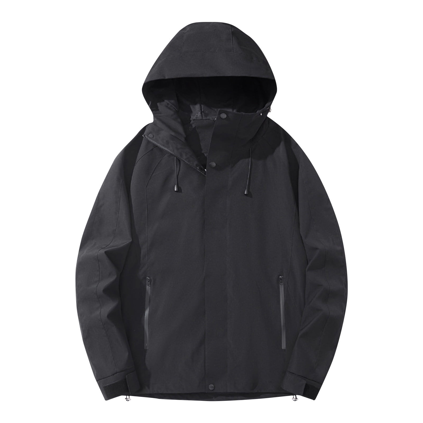 YLSDY Men's Windbreaker Jacket Waterproof Hooded Raincoat Outdoor ...