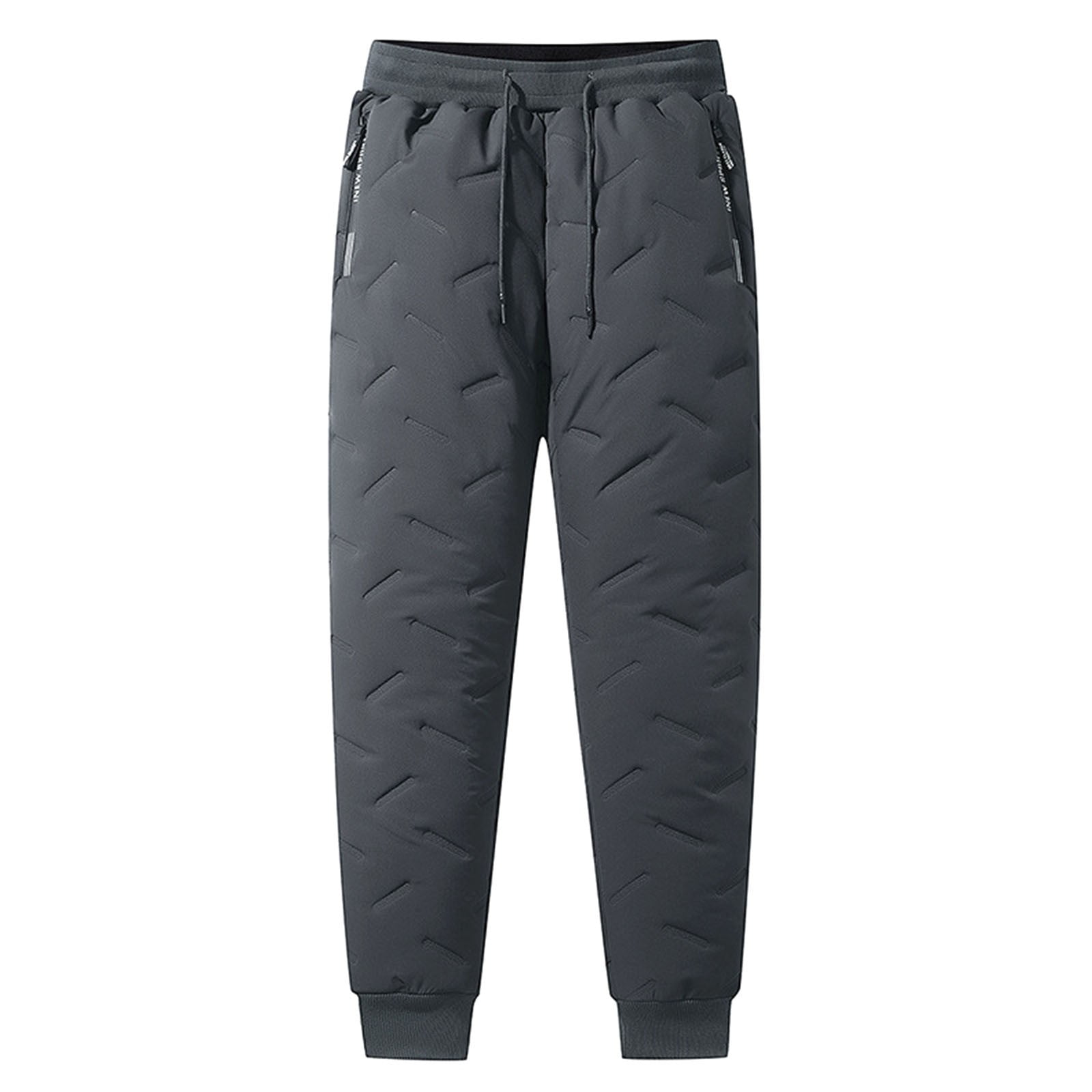 YLSDY Men's Winter Warm Fleece Lined Pants Thermal Insulated Jogger ...