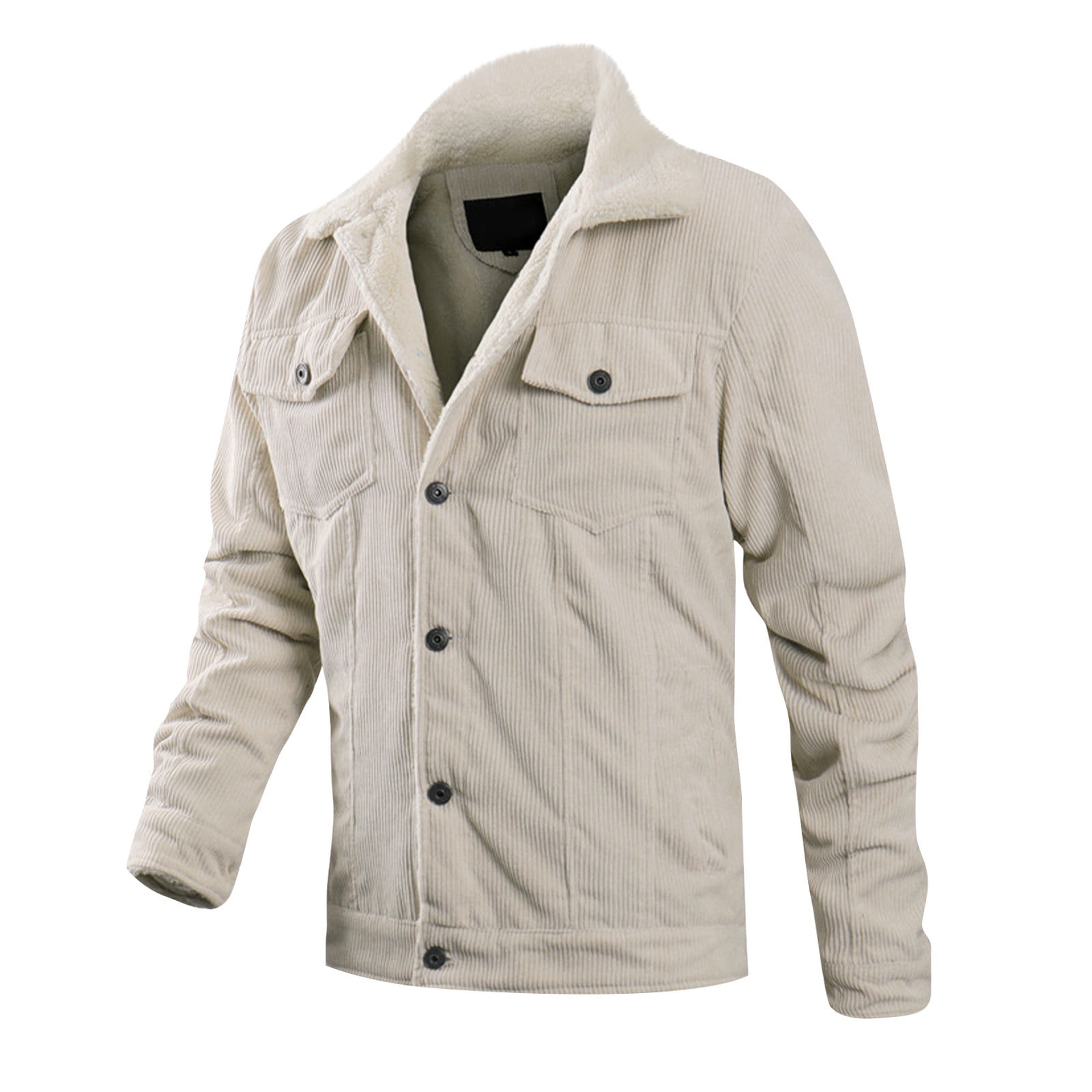 YLSDY Winter Savings 2024 Men's Sherpa Fleece Lined Jean Jackets ...