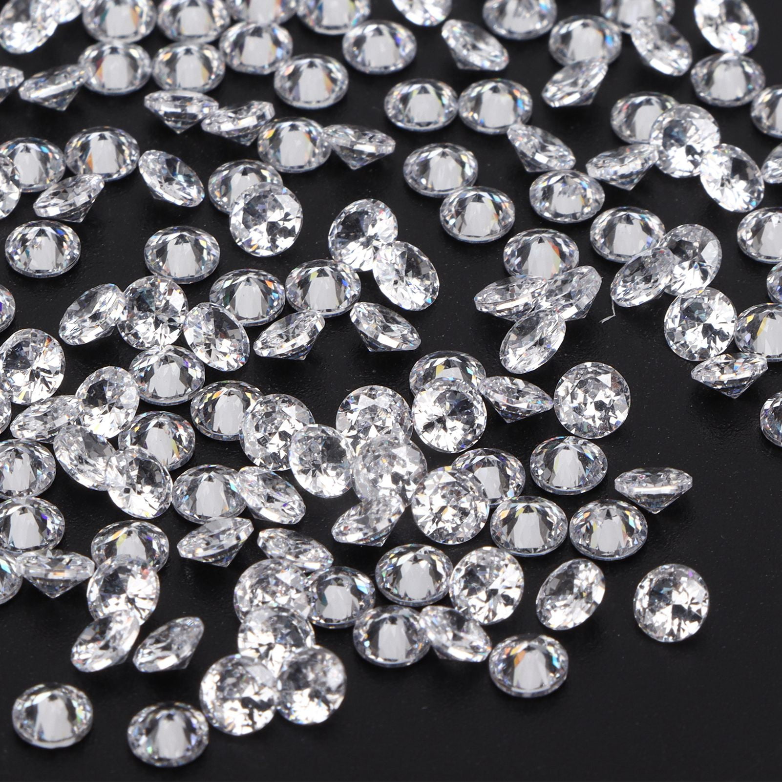 YLSHRF 200pcs Fake 4mm Clear Crystals Acrylic Gems for Wedding, Party ...
