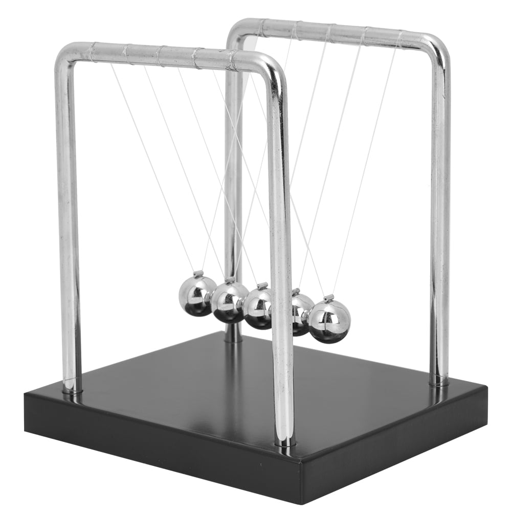 YLSHRF Balance Ball,Wooden Base Newton's Cradle Balance Balls Pendulum ...