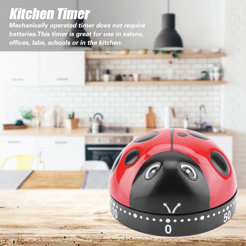 YLSHRF Kitchen Cooking Timer ,Ladybug Kitchen Timer 60 Minutes Timer ...