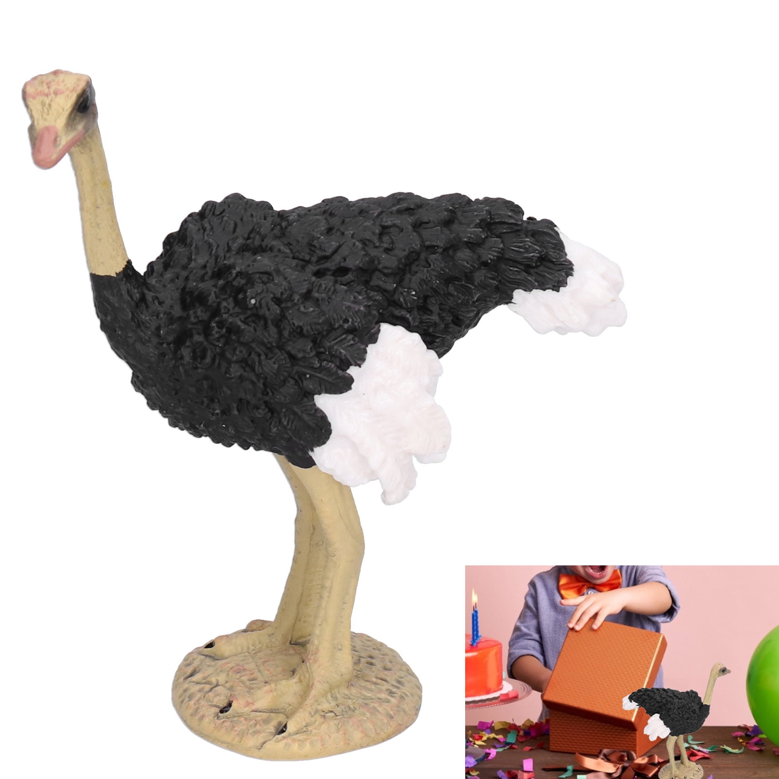 YLSHRF Ostrich Model Prop Highly Simulation Wildlife Animal Figurine ...