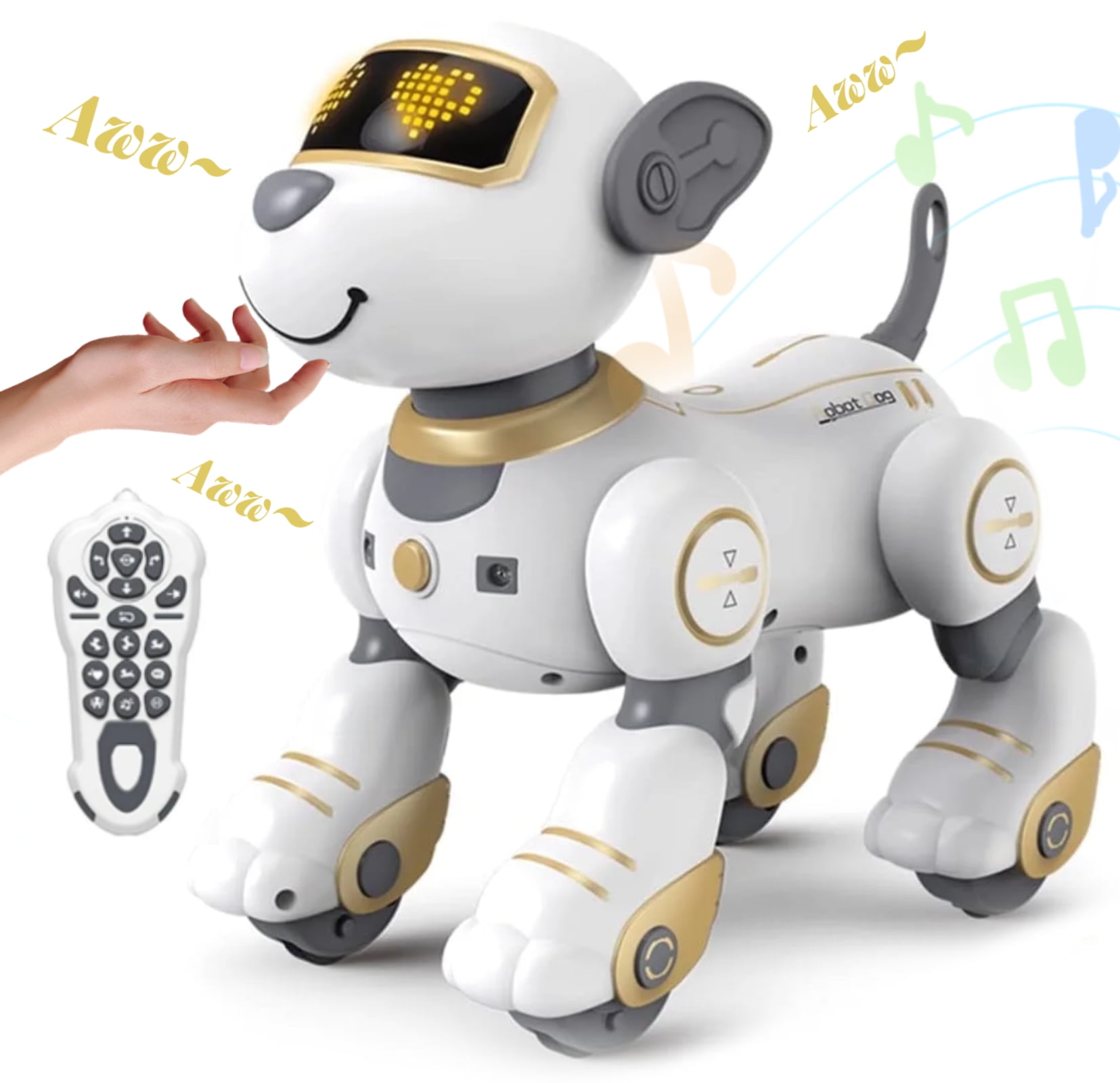 YLSHRF Robot Toys for Kids Interactive RC Robot Dog Toy Programmable ...